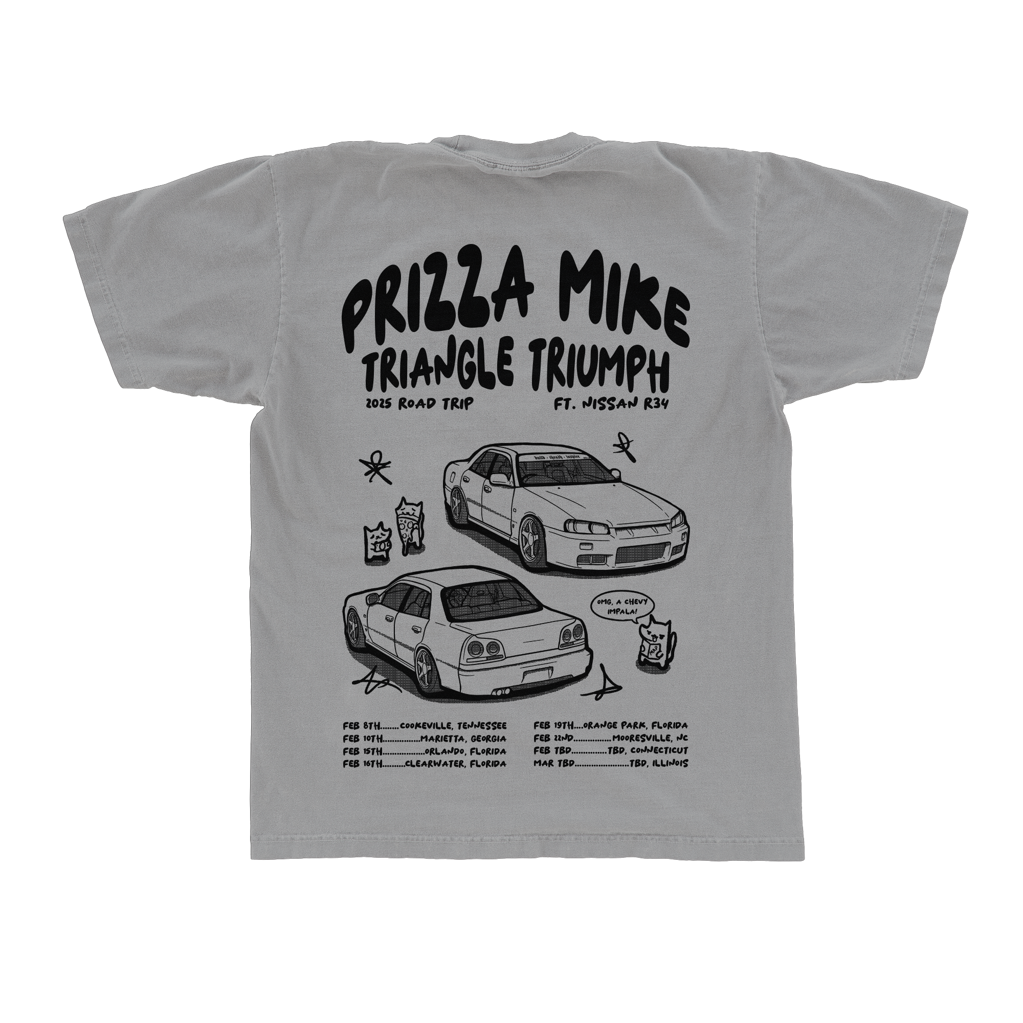 Prizza Mike Tour Colab Tee – SADCATZ